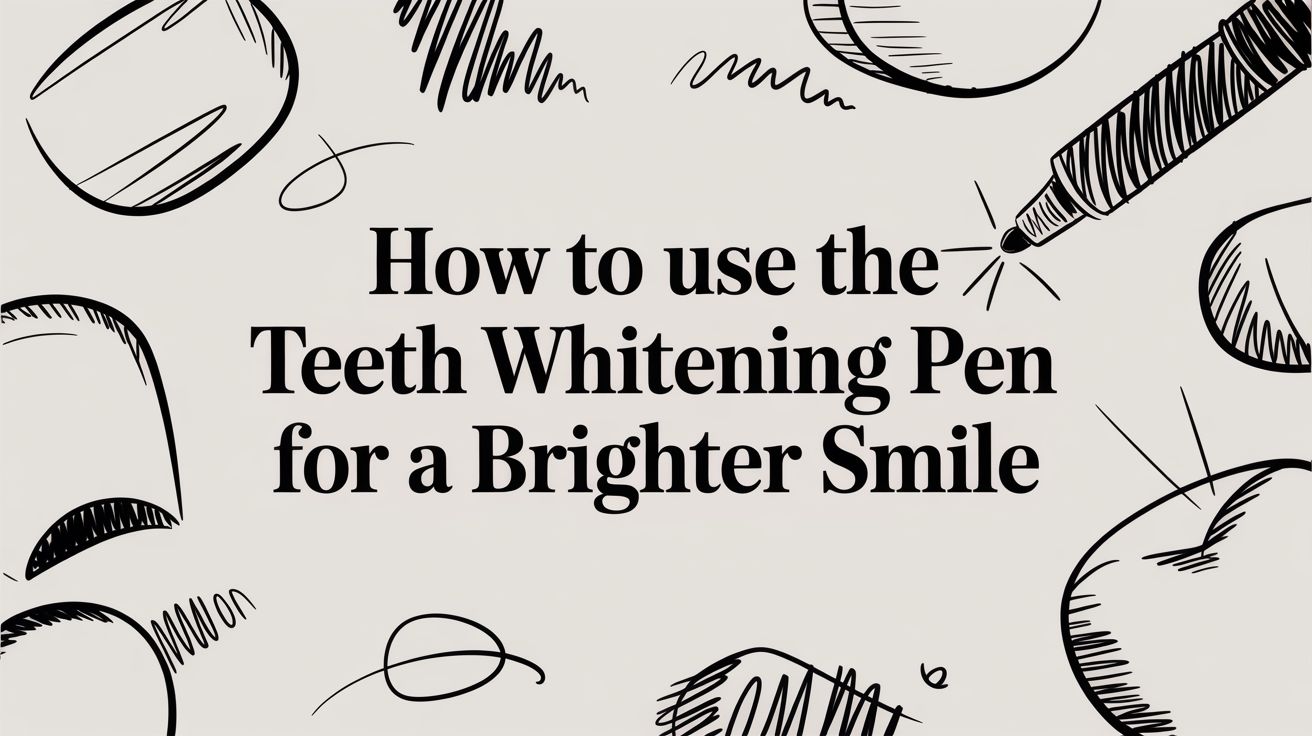 How to Use the Teeth Whitening Pen for a Brighter Smile – DentalHealth.com